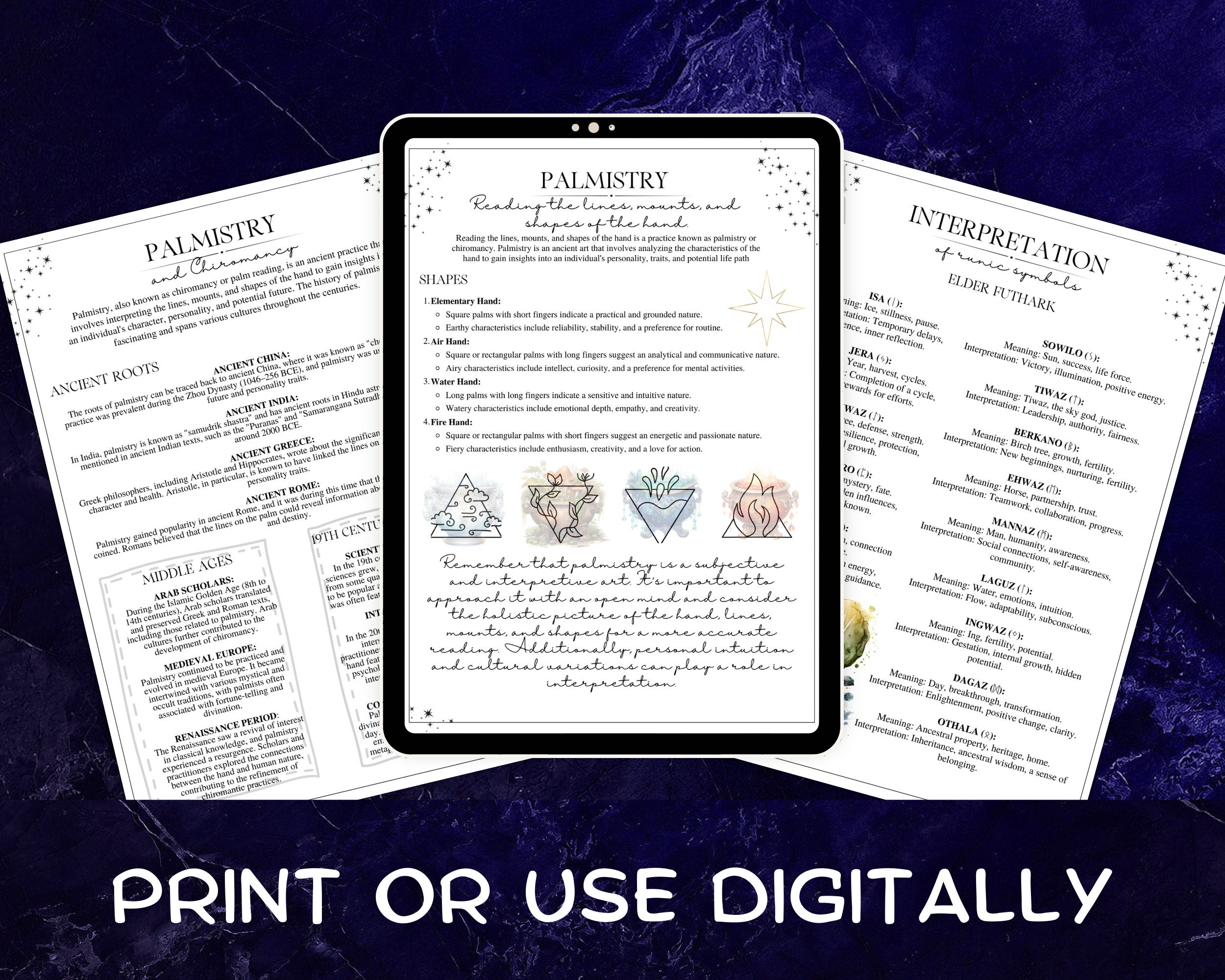 Types of Divination Printable Grimoire Set , Grimoire and Book of ...