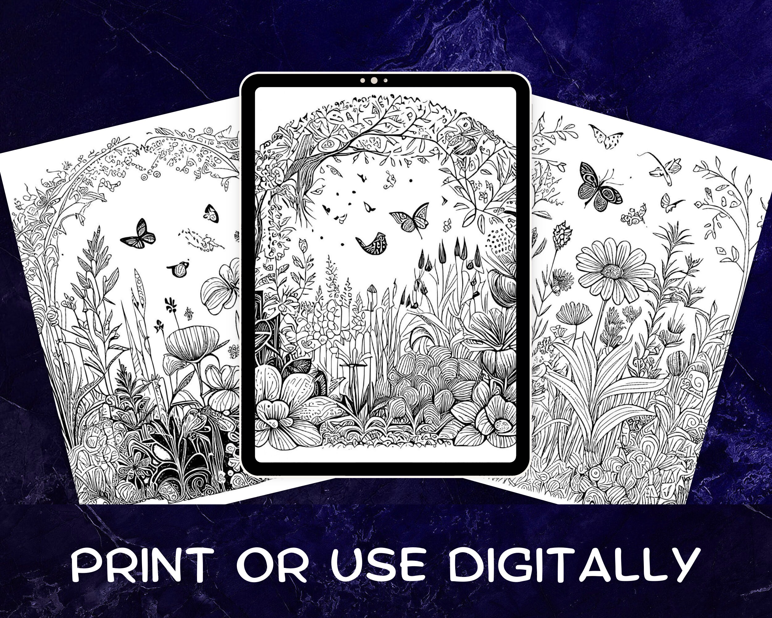 Magical Garden Coloring Pages Printable 50 Pages Printable - Etsy