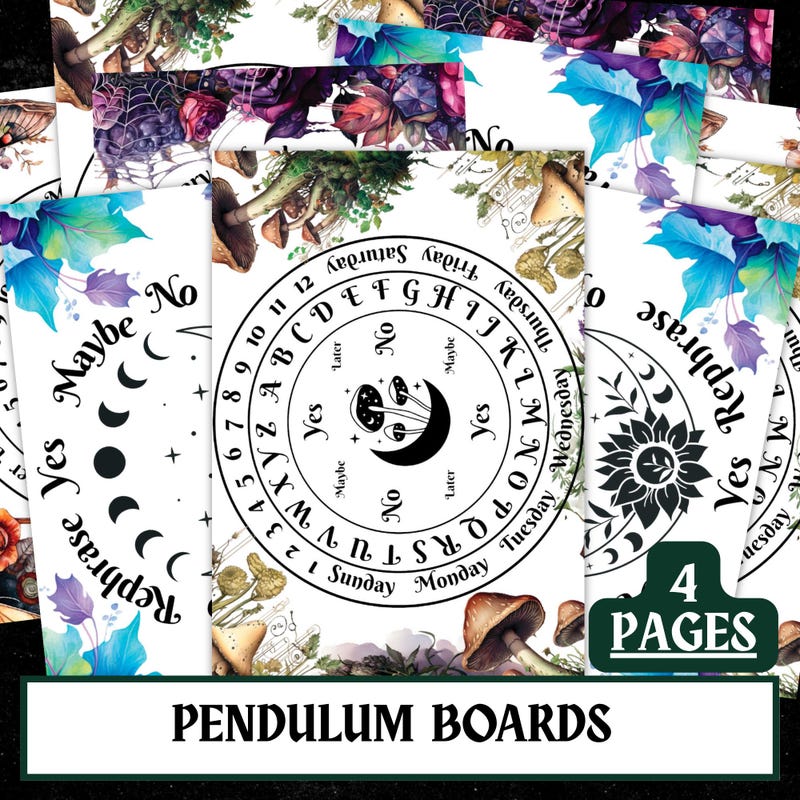 Pendulum Board Printable - Etsy