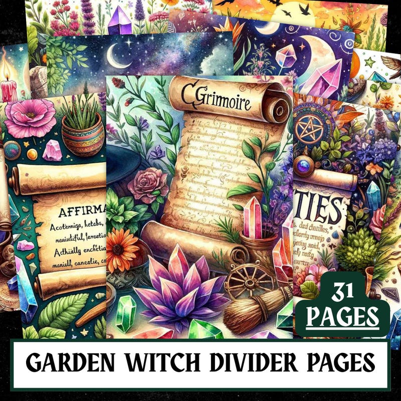 Grimoire Divider Page - Etsy UK