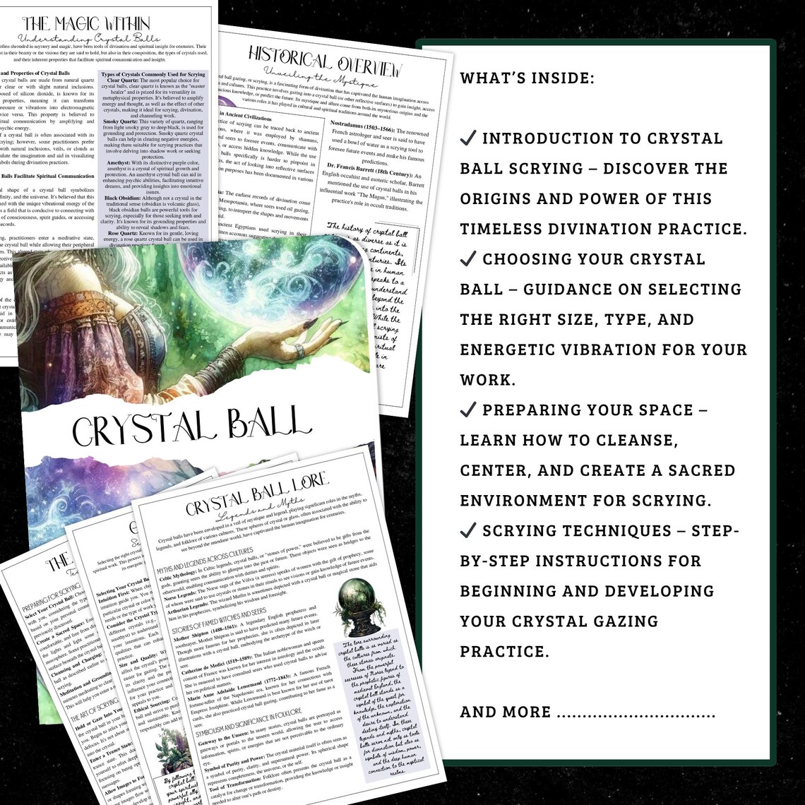 Crystal Ball Scrying Guide | Witchcraft Divination (digital Download ...