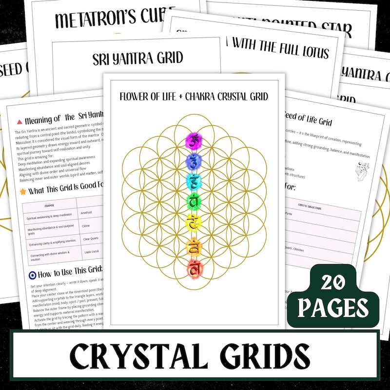 Printables Crystal Grids - Etsy