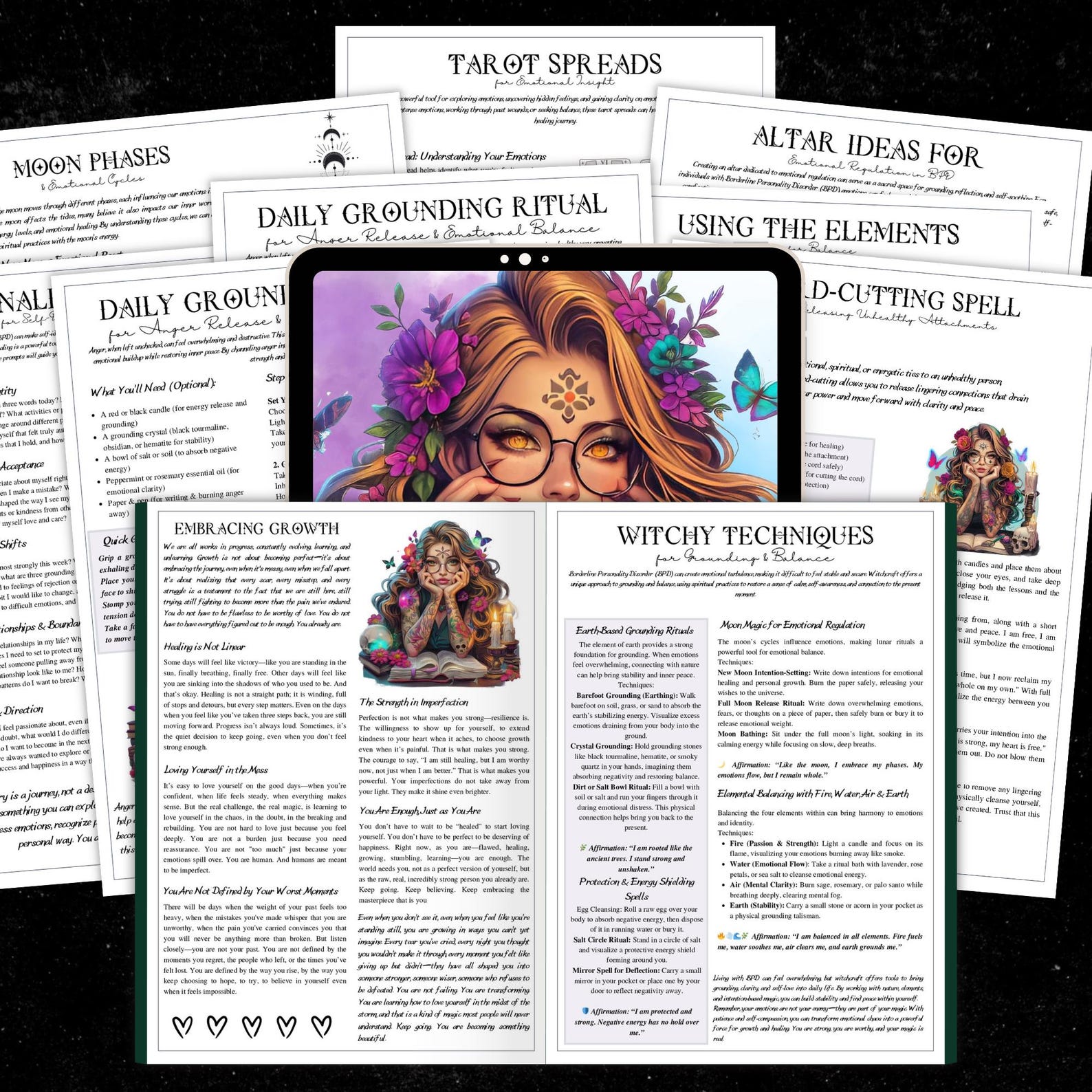BPD Witch Printable Guide | Emotional Healing Grimoire (PDF) - Etsy