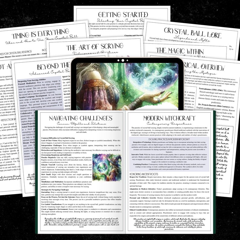 Crystal Ball Scrying Guide | Witchcraft Divination (digital Download ...