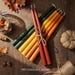 Handmade Fall Taper Candles – Dripless, Unscented, Soy Beeswax, Amber ...