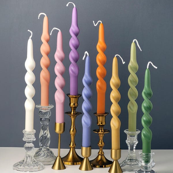 Spiral Candle - Etsy