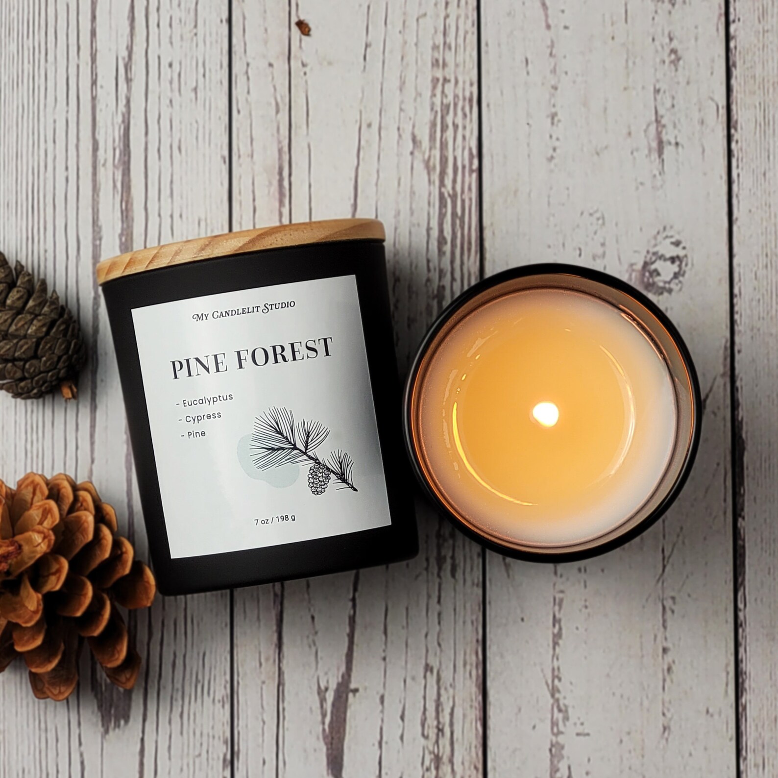 Pine Forest Soy Candle: Traditional Pine Scents, Phthalate-free, Gift ...
