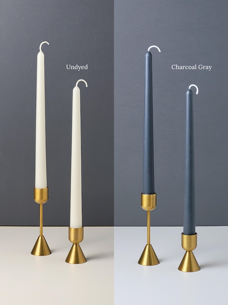 Rich Colored Taper Candles, Taper Candlesticks, Beeswax Soy Blend ...