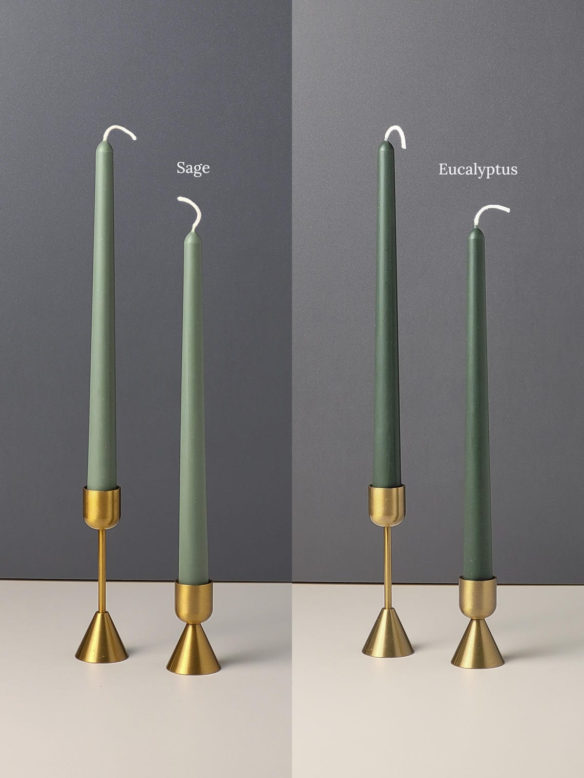 Rich Colored Taper Candles, Taper Candlesticks, Beeswax Soy Blend ...