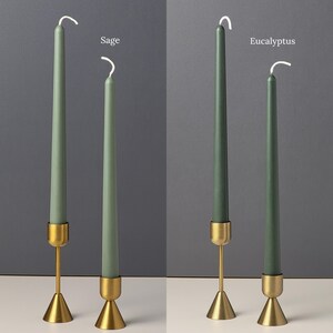 Rich Colored Taper Candles, Taper Candlesticks, Beeswax Soy Blend ...