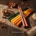 Handmade Fall Taper Candles – Dripless, Unscented, Soy Beeswax, Amber ...