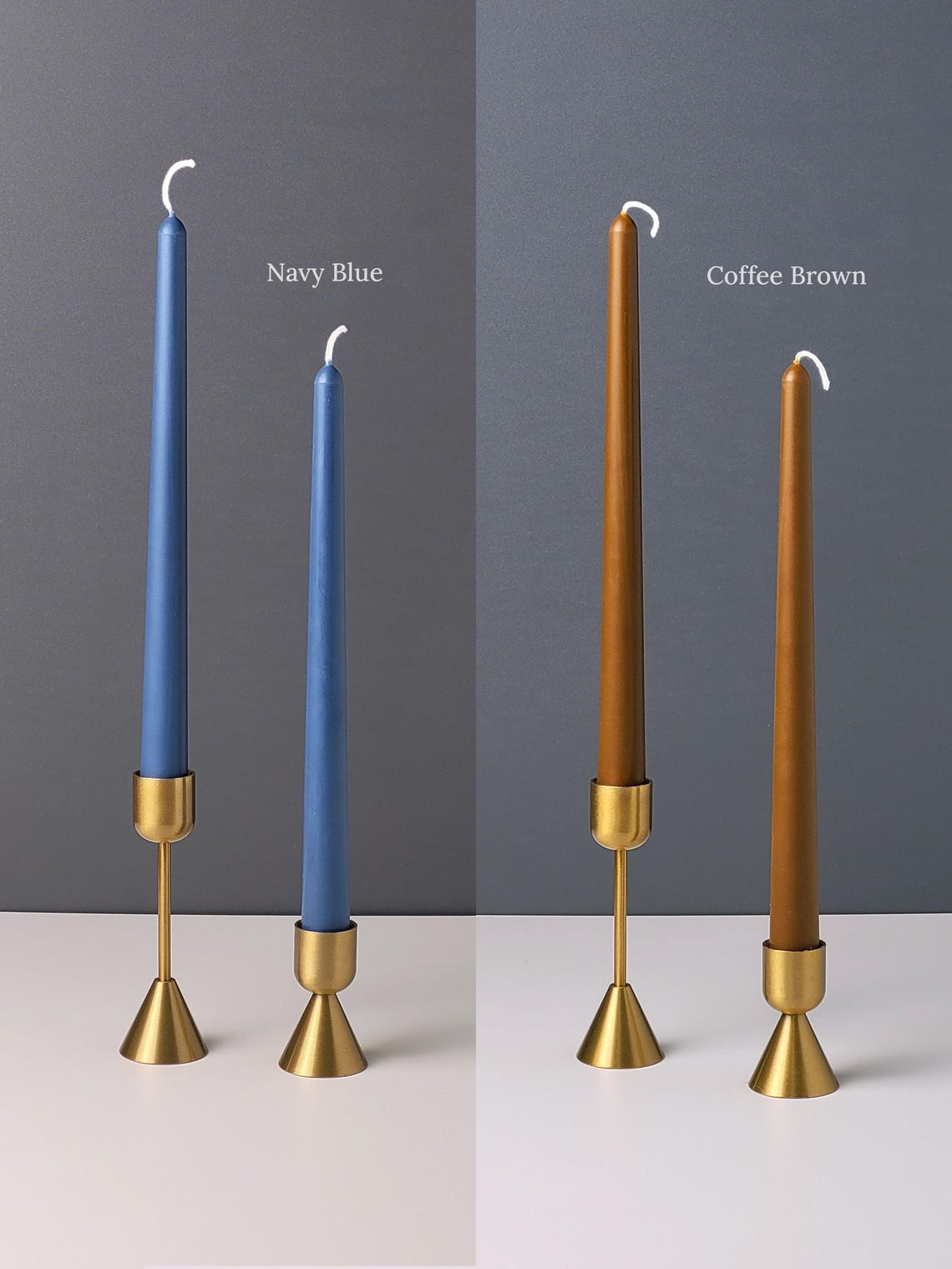 Rich Colored Taper Candles, Taper Candlesticks, Beeswax Soy Blend ...