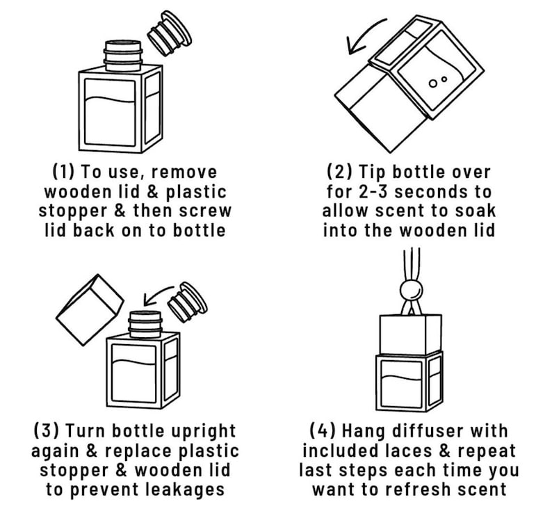 8ml Hanging Diffuser | Mini Diffuser for Car, Rooms, Closets & Office ...