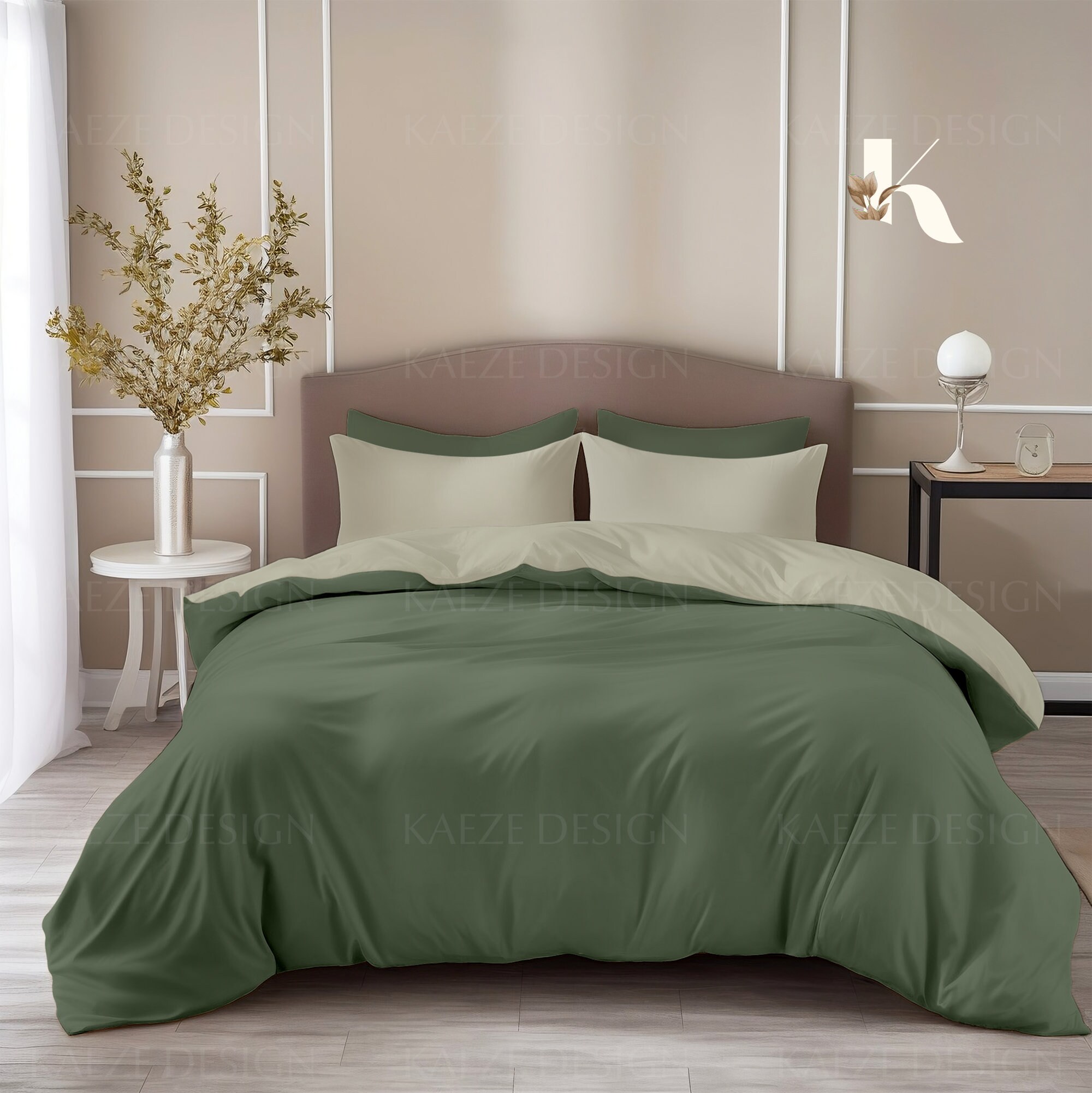 Bedding Set Mockup: Photoshop PSD & Canva Template - Etsy