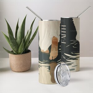 High Quality 20 Oz Skinny Tumbler Mockup Template With Minimalistic ...