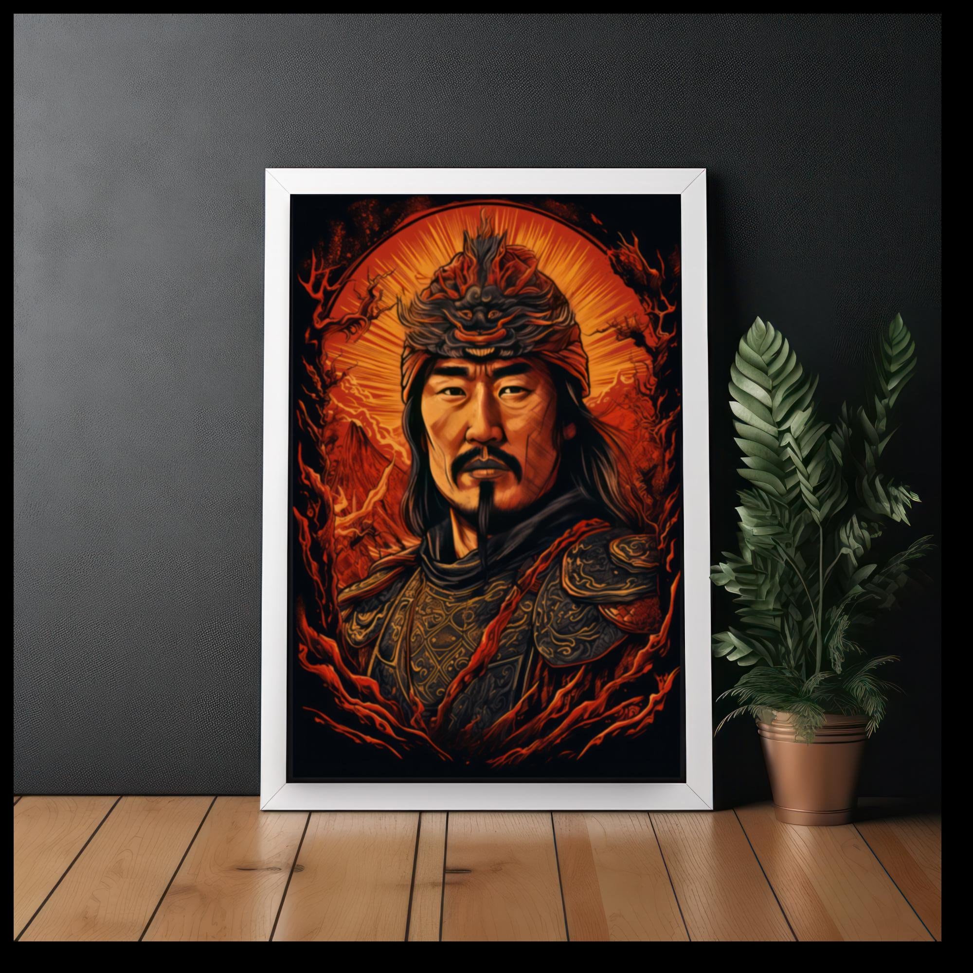 Genghis Khan Posters Prints Wall Art Modern Home Room Bar Decor ...