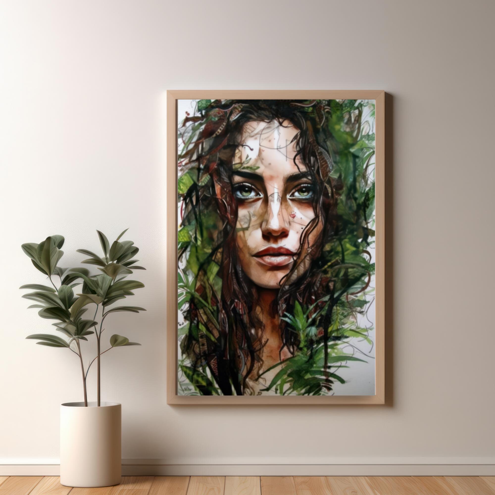 Portrait Art Posters Prints Wall Art Modern Home Room Bar Decor ...
