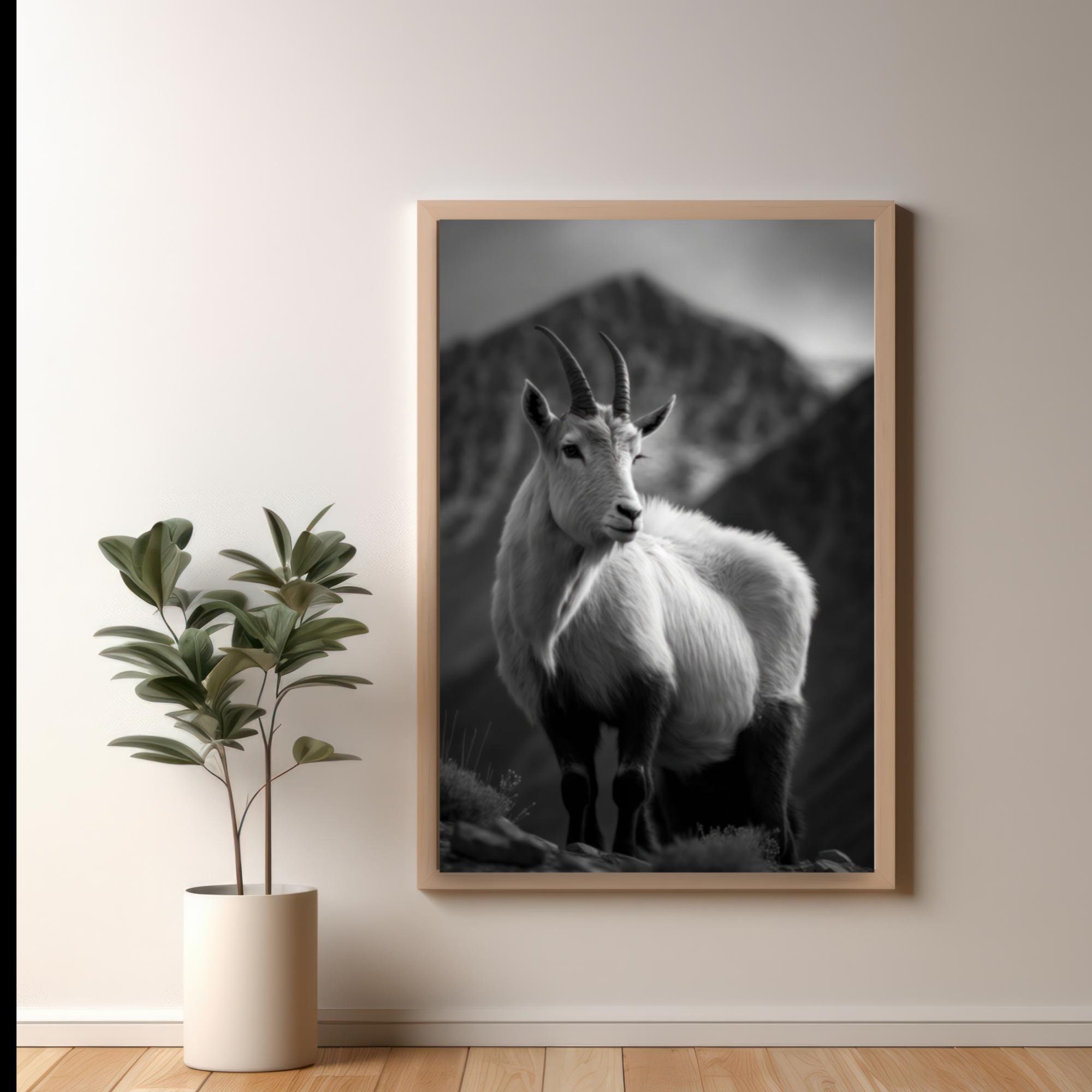 Mountain Goat Posters Prints Wall Art Modern Home Room Bar Decor ...