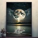 Full Moon Beautiful Nature Posters Prints Wall Art Modern Home Room Bar ...