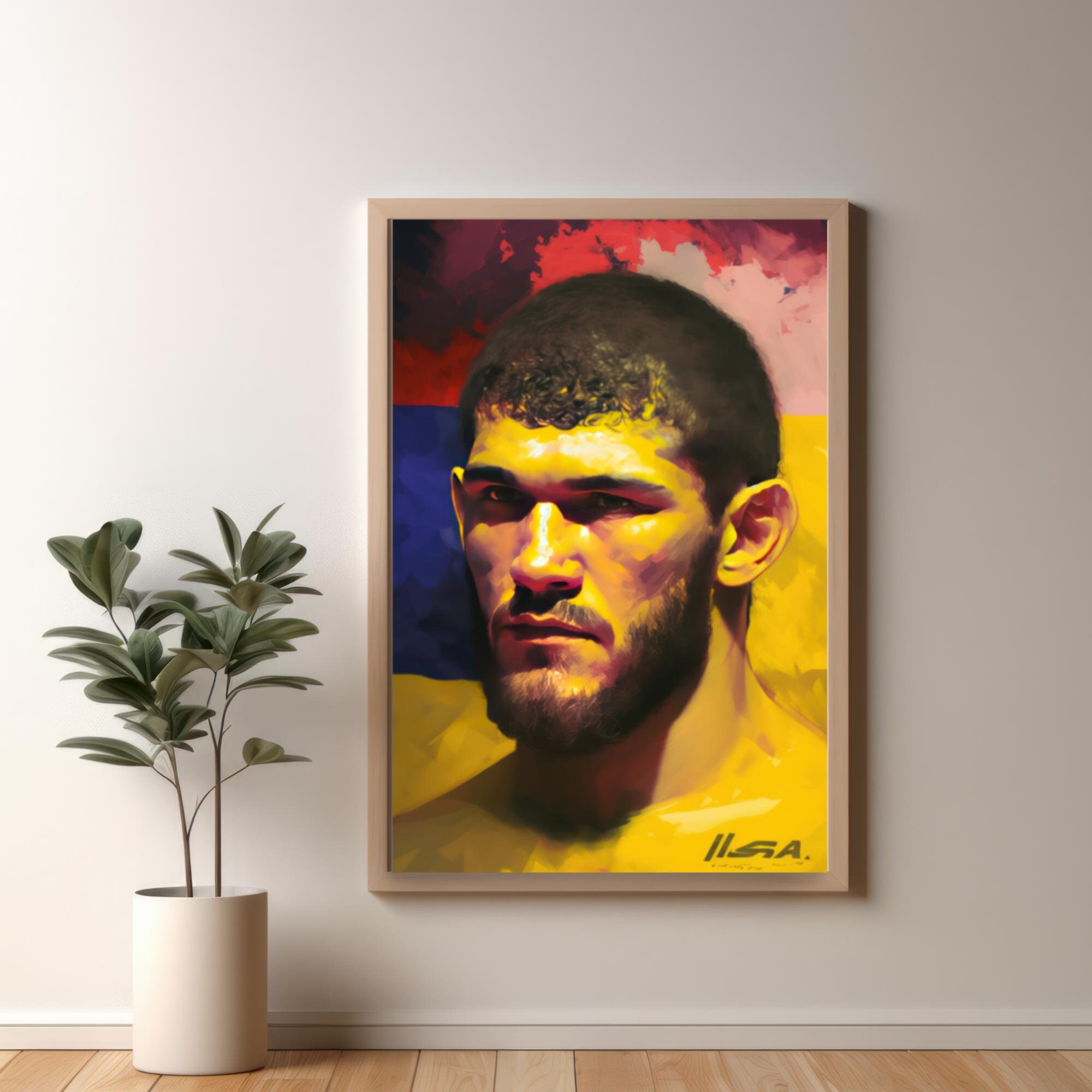 Khabib Nurmagomedov Sports Posters Prints Wall Art Modern Home Room Bar ...