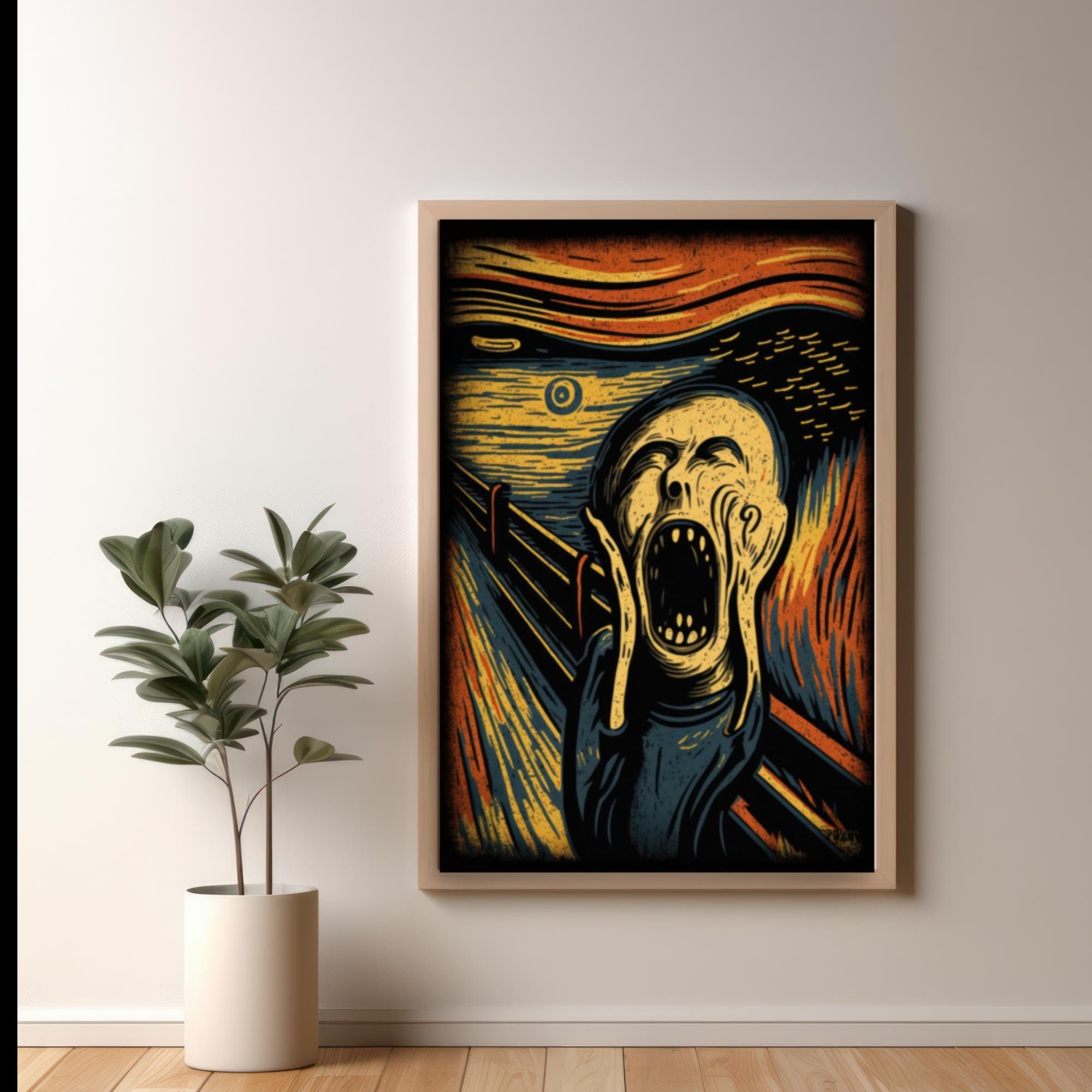 The Scream Posters Prints Wall Art Modern Home Room Bar Decor Painting ...