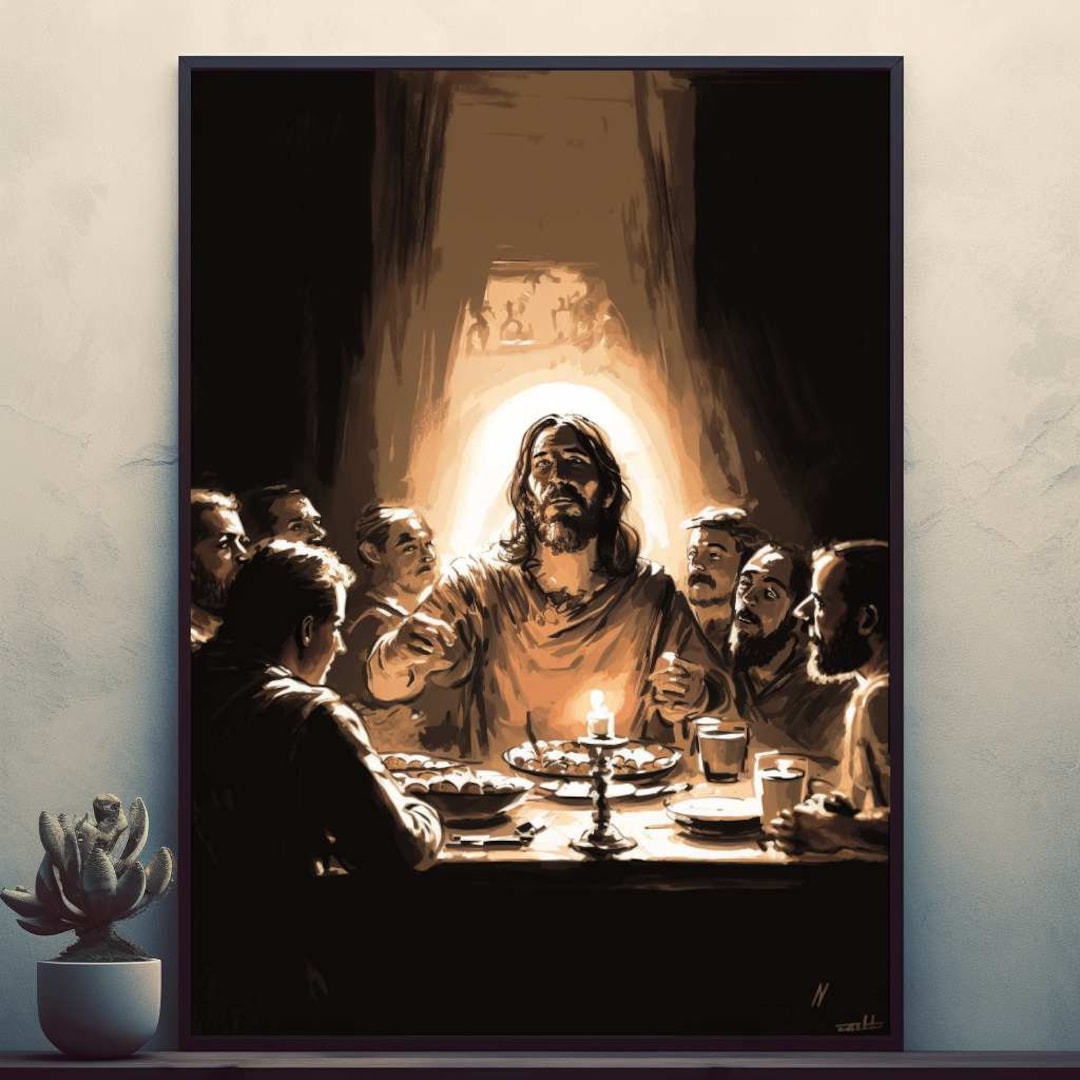 The Last Supper Vintage Posters Prints Wall Art Modern Home Room Bar ...