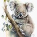 Cute Koala Posters Prints Wall Art Modern Home Room Bar Decor Painting ...