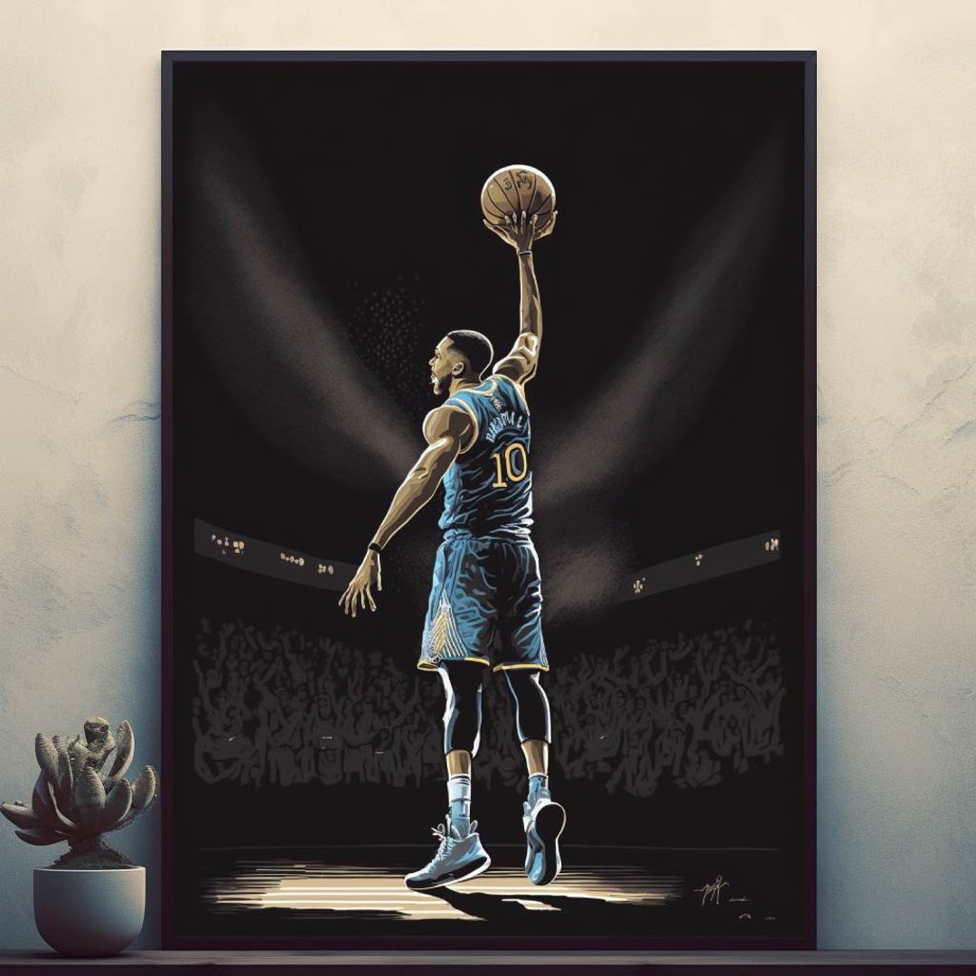 Steph Curry Sports Posters Prints Wall Art Modern Home Room Bar Decor ...