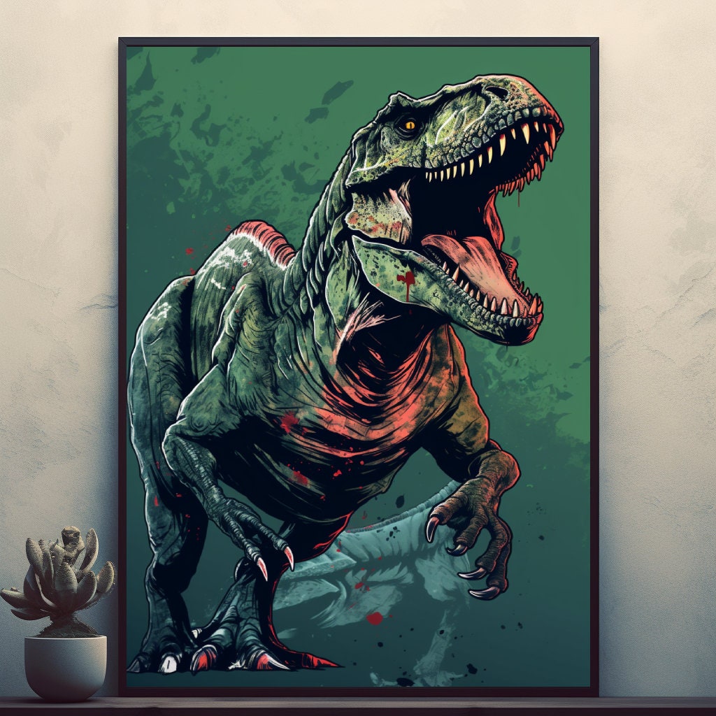Trex Posters Prints Wall Art Modern Home Room Bar Decor Painting ...