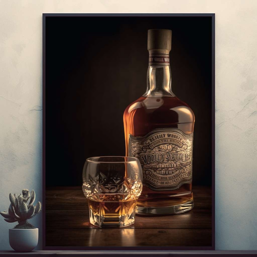 Vintage Whiskey Posters Prints Wall Art Modern Home Room Bar Decor ...