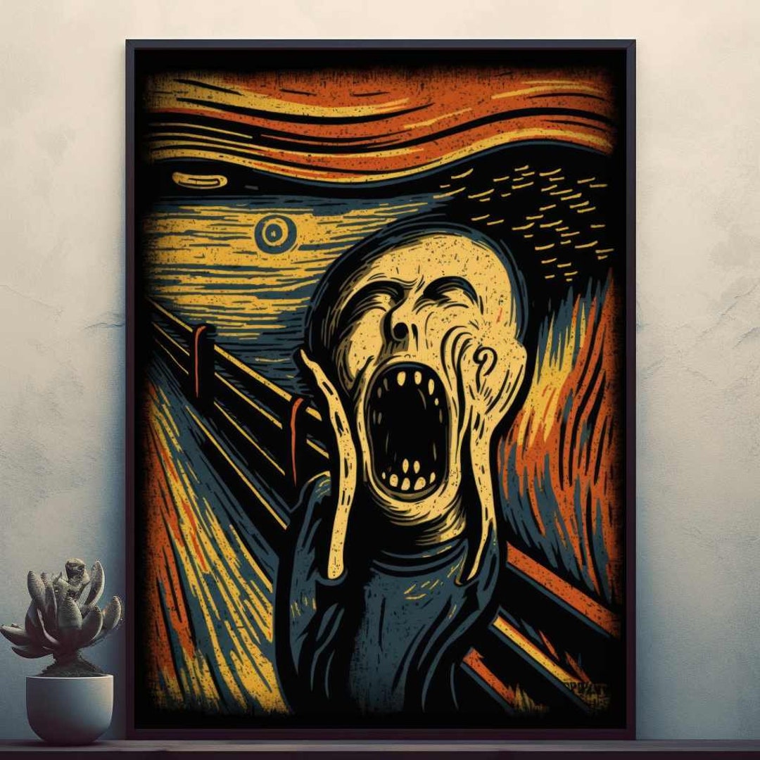 The Scream Posters Prints Wall Art Modern Home Room Bar Decor Painting ...