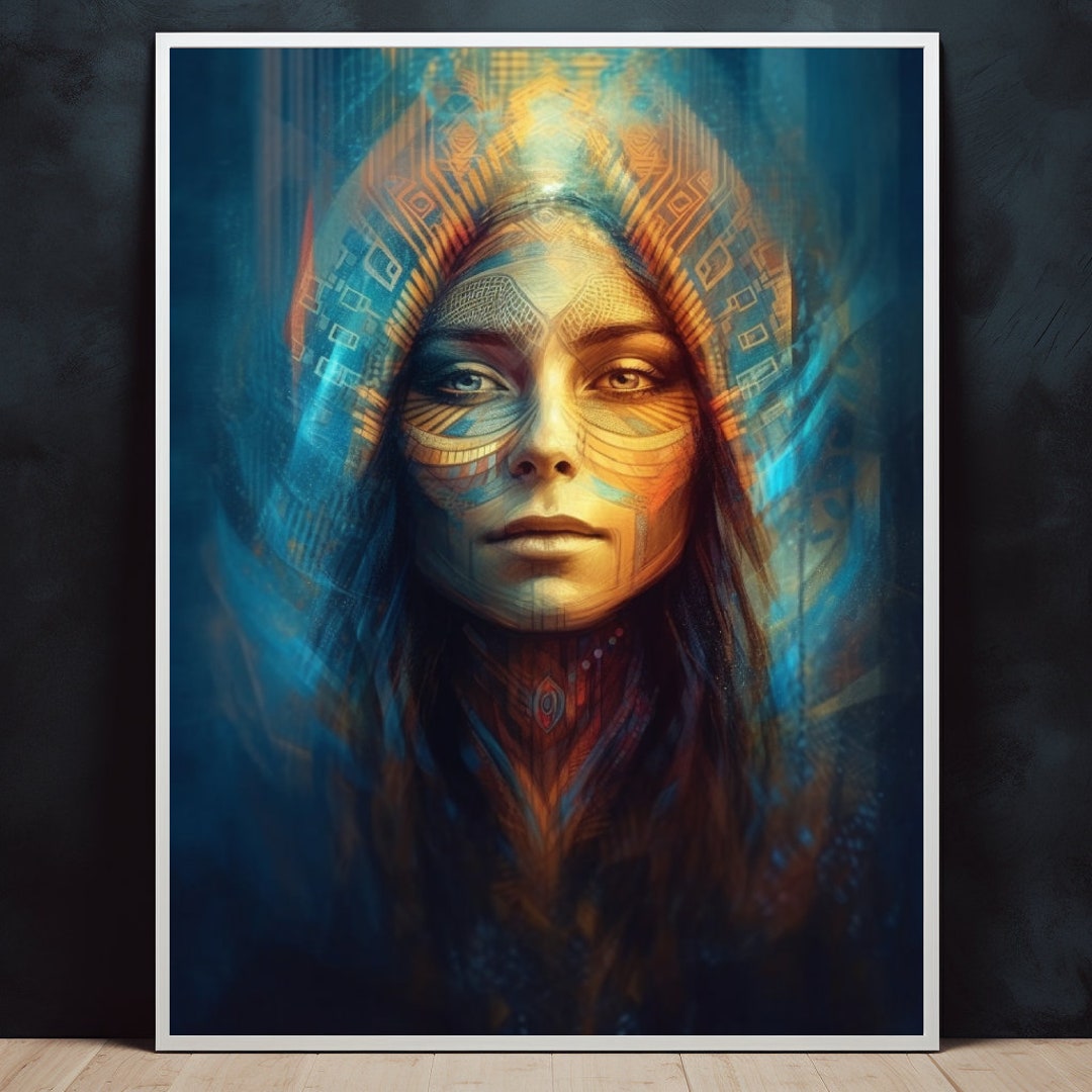 Potrait Posters Prints Wall Art Modern Home Room Bar Decor Painting ...