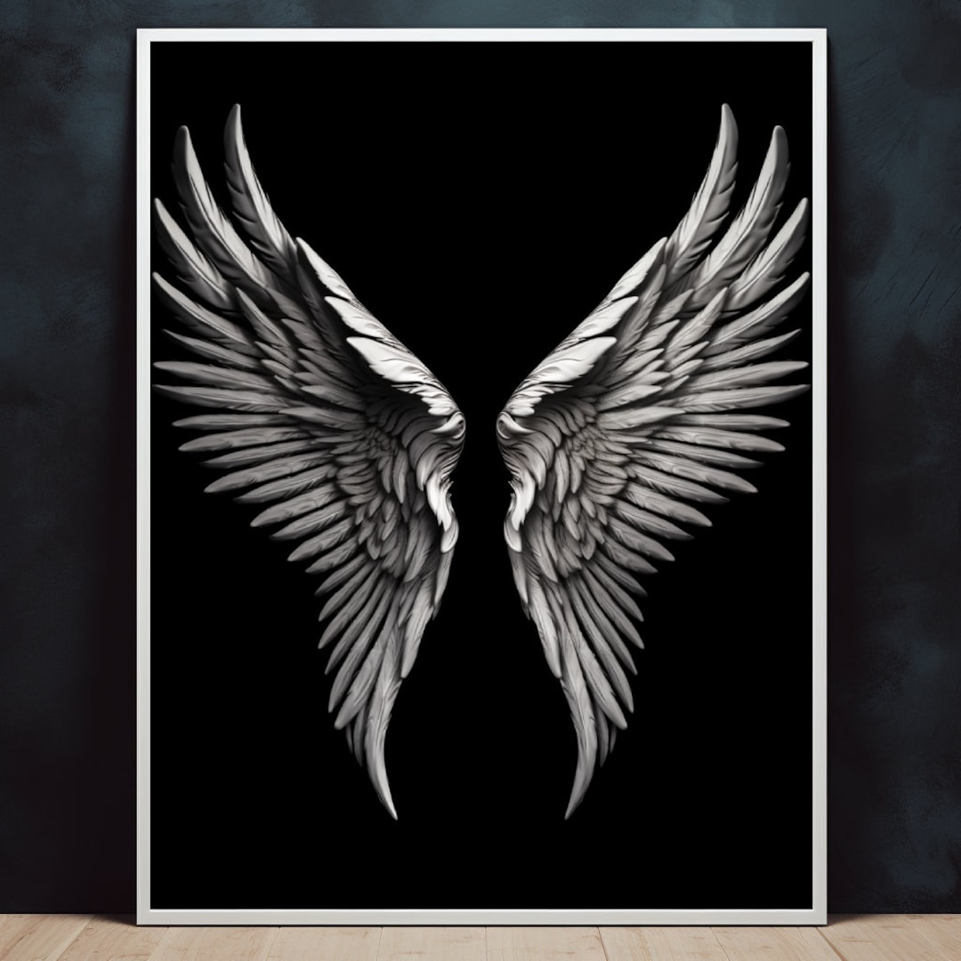Angel Wings Posters Prints Wall Art Modern Home Room Bar Decor Painting ...