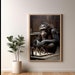 Chimpanzee Playing Chess Posters Prints Wall Art Modern Home Room Bar ...