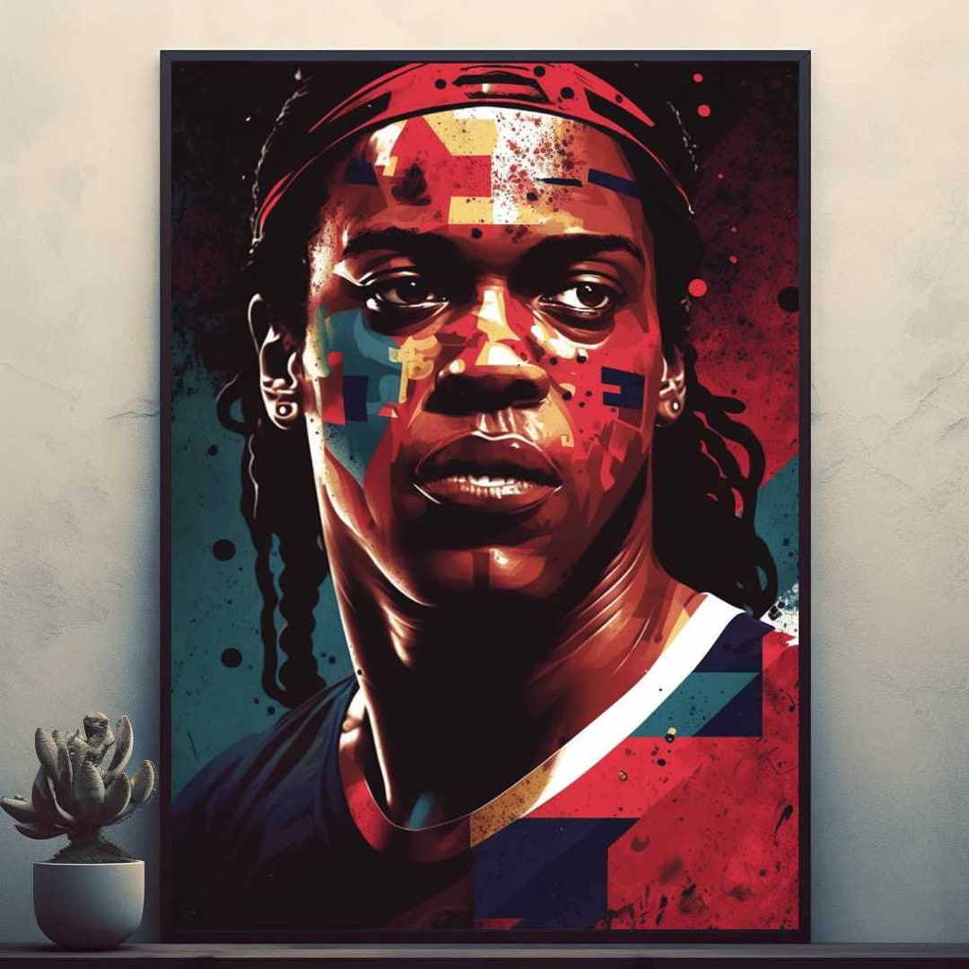 Ronaldinho Sports Posters Prints Wall Art Modern Home Room Bar Decor ...