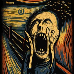 The Scream Posters Prints Wall Art Modern Home Room Bar Decor Painting ...
