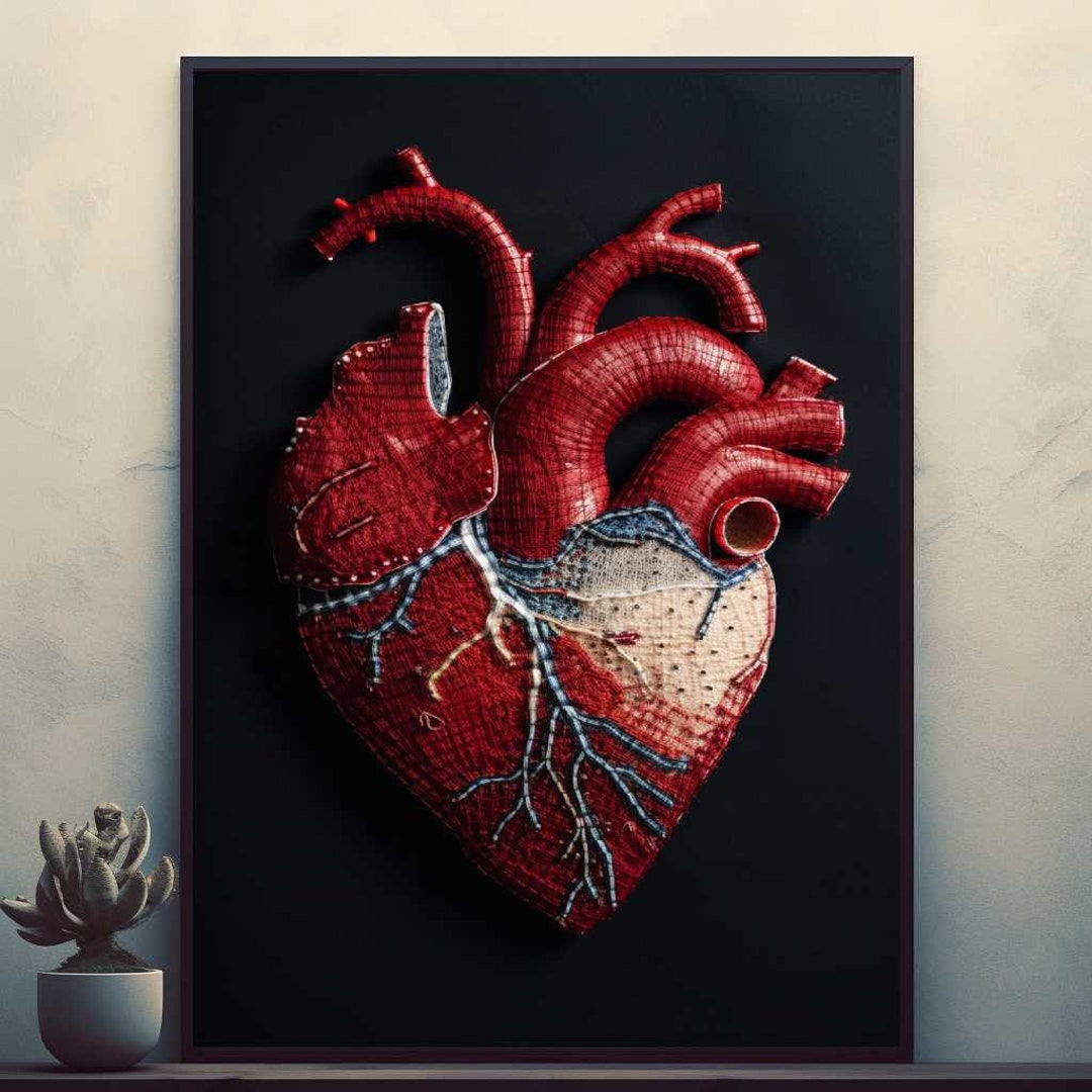 Heart Posters Prints Wall Art Modern Home Room Bar Decor Painting ...