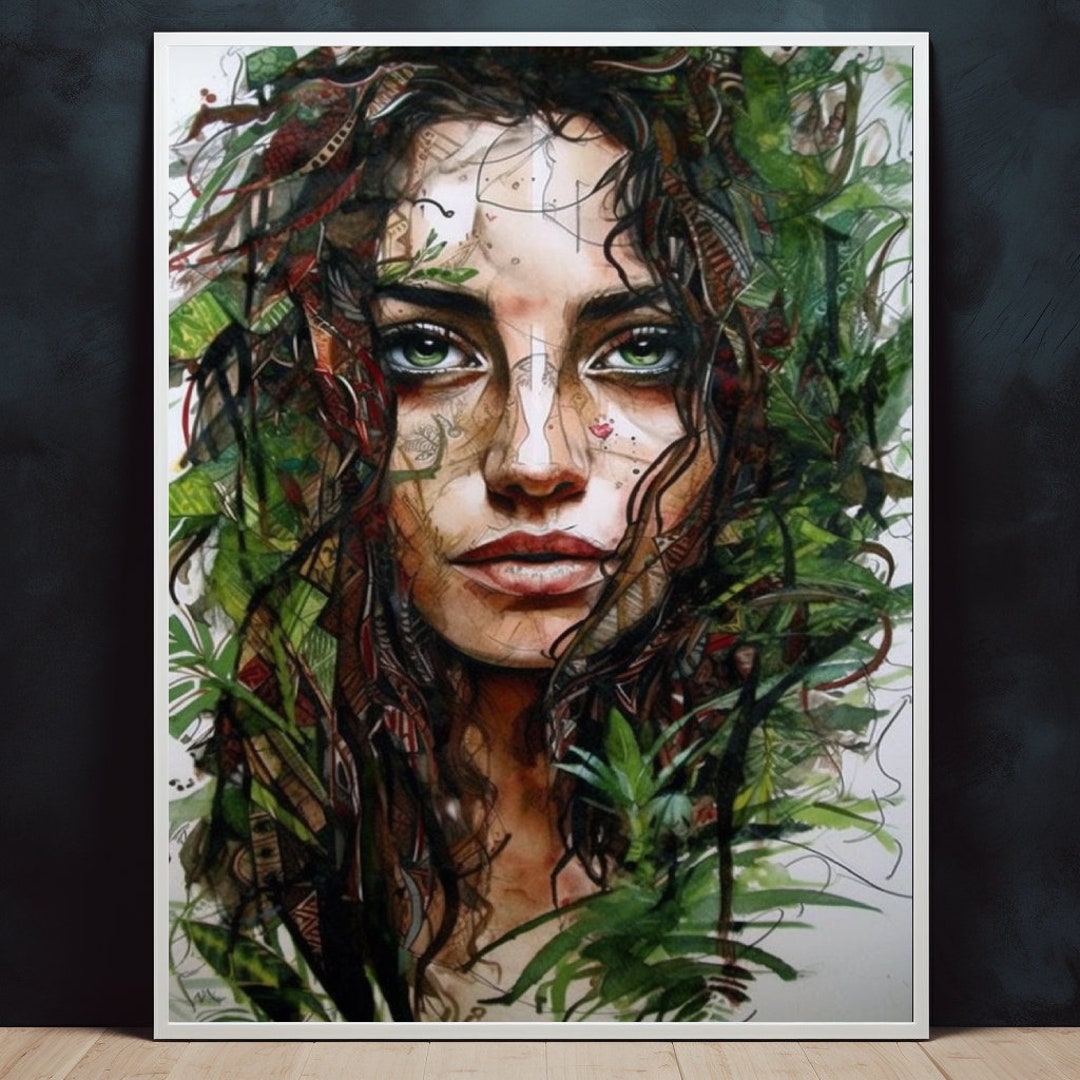 Portrait Art Posters Prints Wall Art Modern Home Room Bar Decor ...