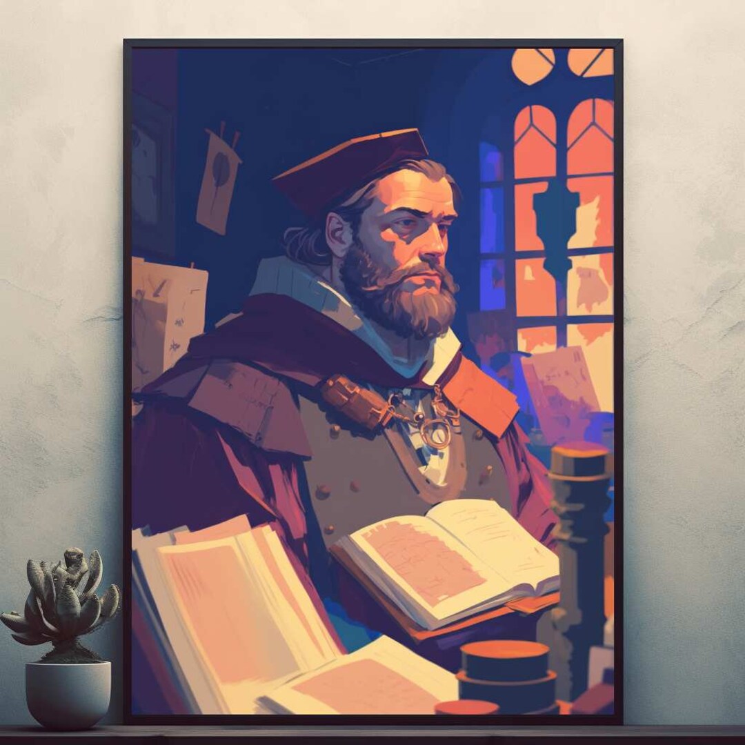 William Caxton Vintage Posters Prints Wall Art Modern Home Room Bar ...