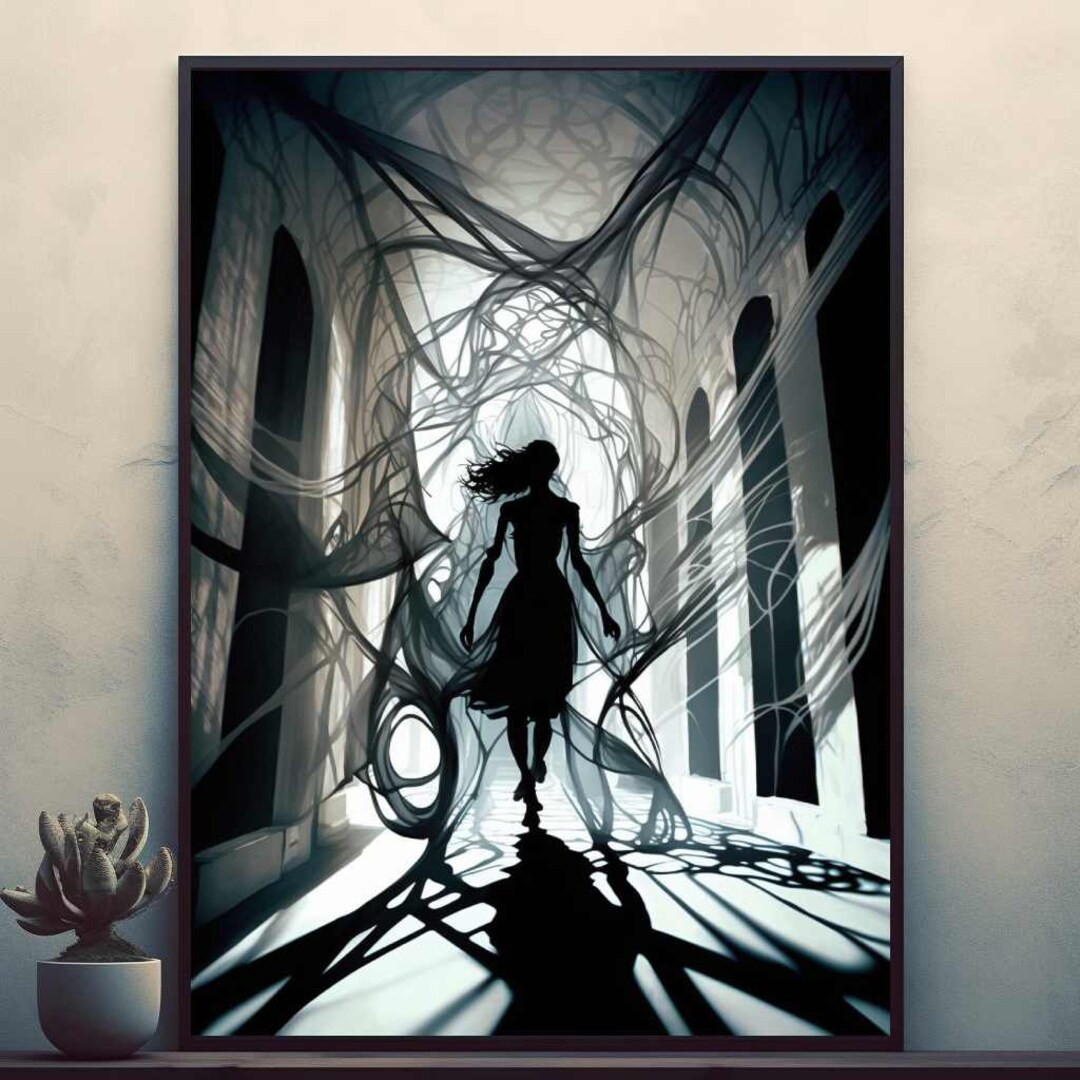 Movement in the Shadows Posters Prints Wall Art Modern Home Room Bar ...