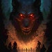 Raging Wolf Posters Prints Wall Art Modern Home Room Bar Decor Painting ...