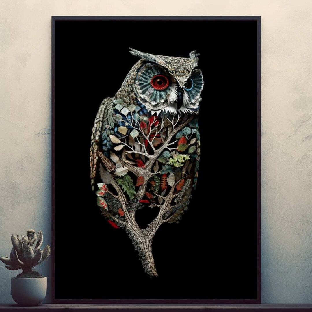 Owl Posters Prints Wall Art Modern Home Room Bar Decor Painting ...