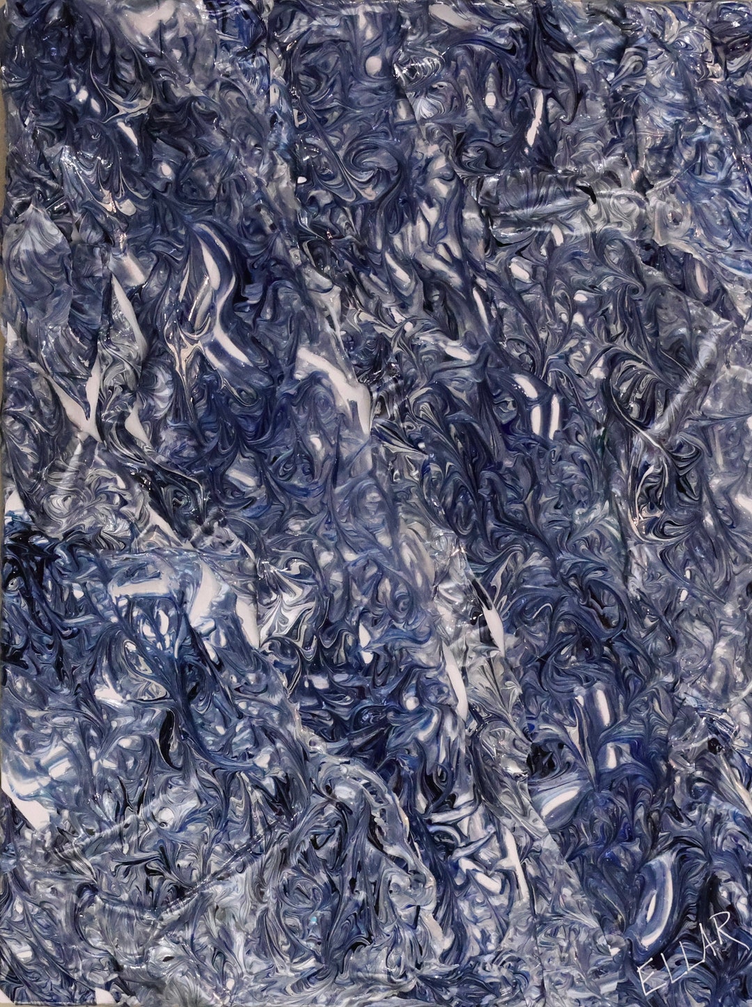 Silver Blue Sway - Etsy