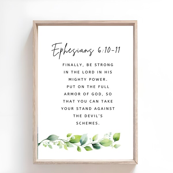 Ephesians 6 10 - Etsy