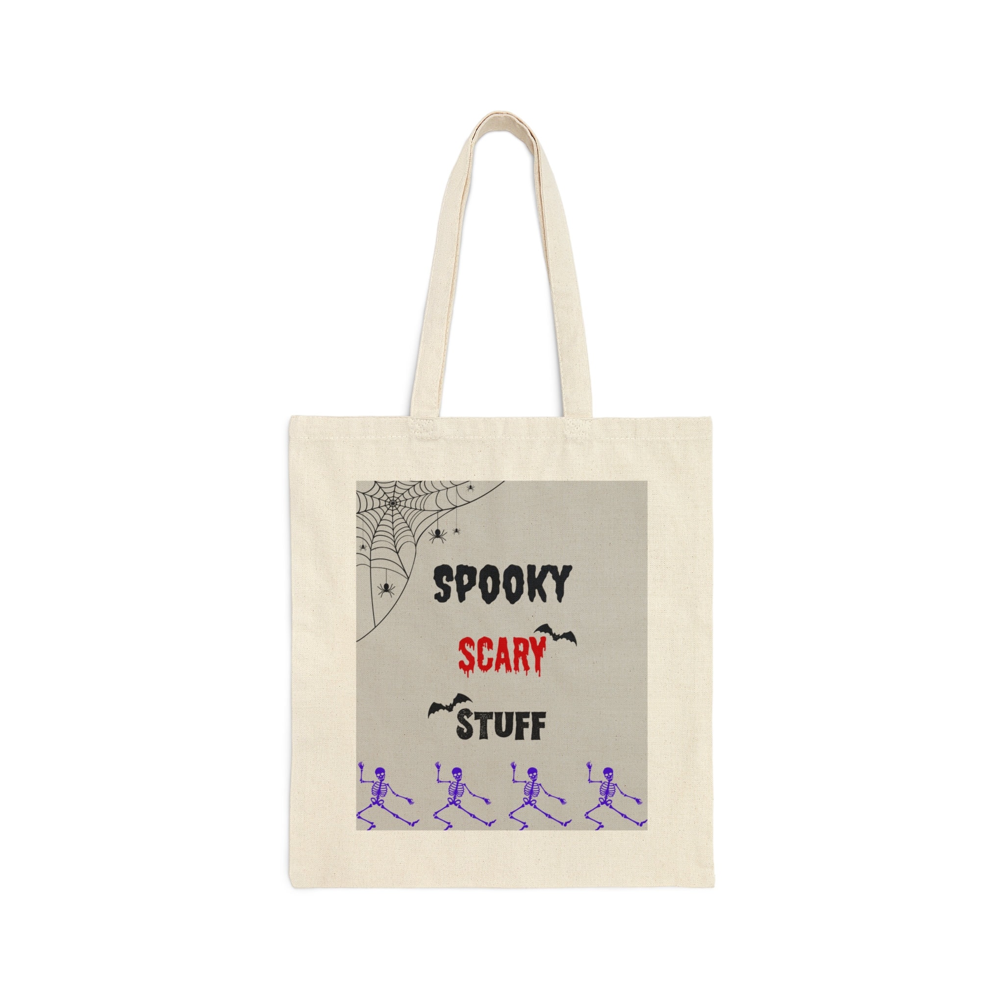 Spooky Scary Stuff Tote Bag, Halloween Tote Bag, Skeleton Tote Bag ...