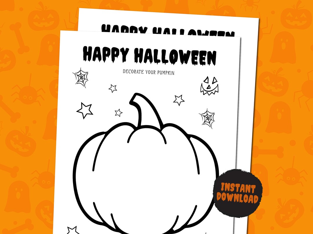 Halloween Pumpkin Activity Sheet | Halloween Party Games | Halloween ...