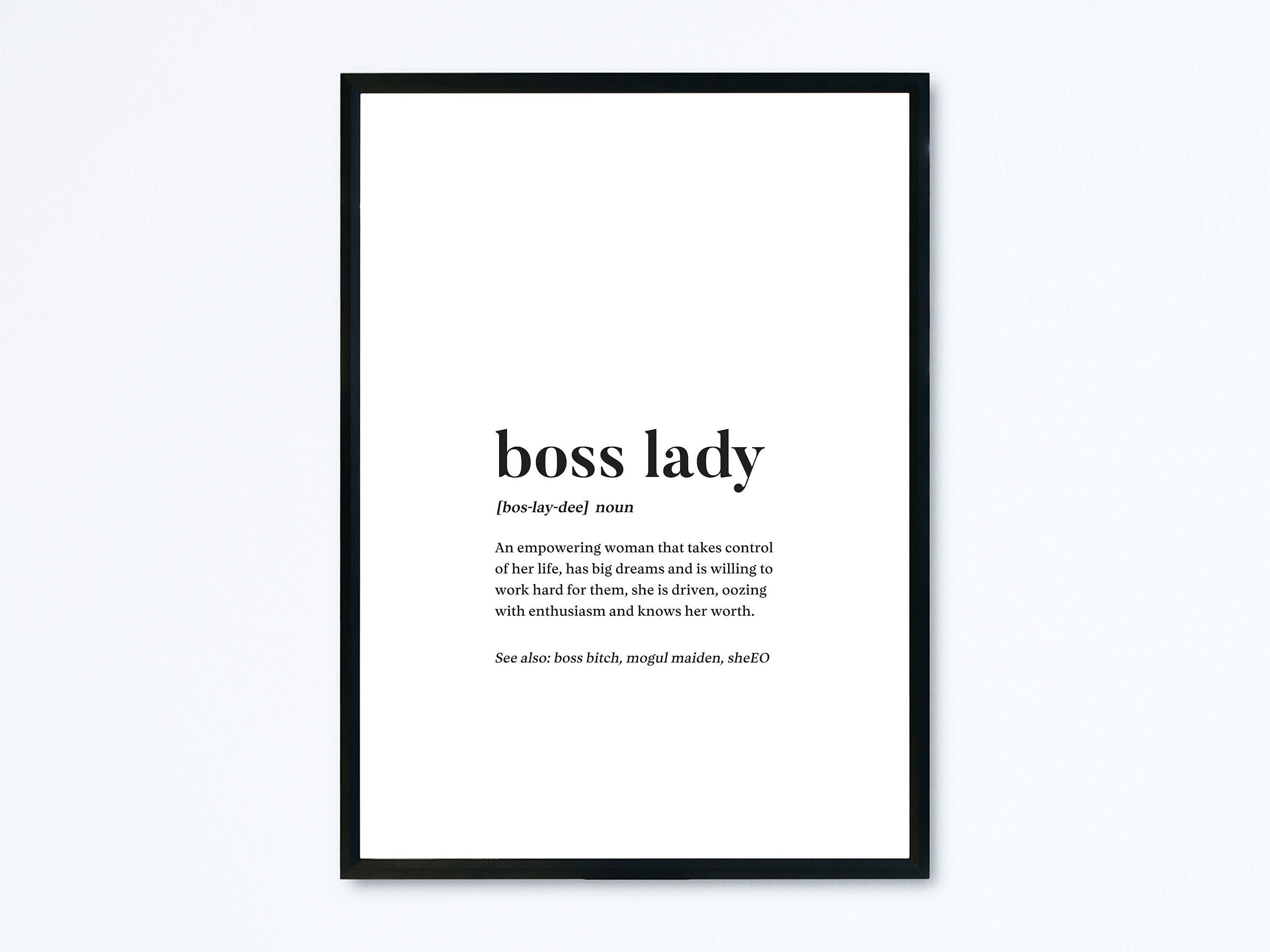 Boss Lady Wall Art | Empowering Women Art | Inspiring Wall Art ...