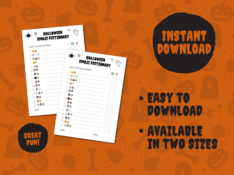 EMOJI PICTIONARY HALOWEEN | Emoji Pictionary | Halloween | Pictionary ...