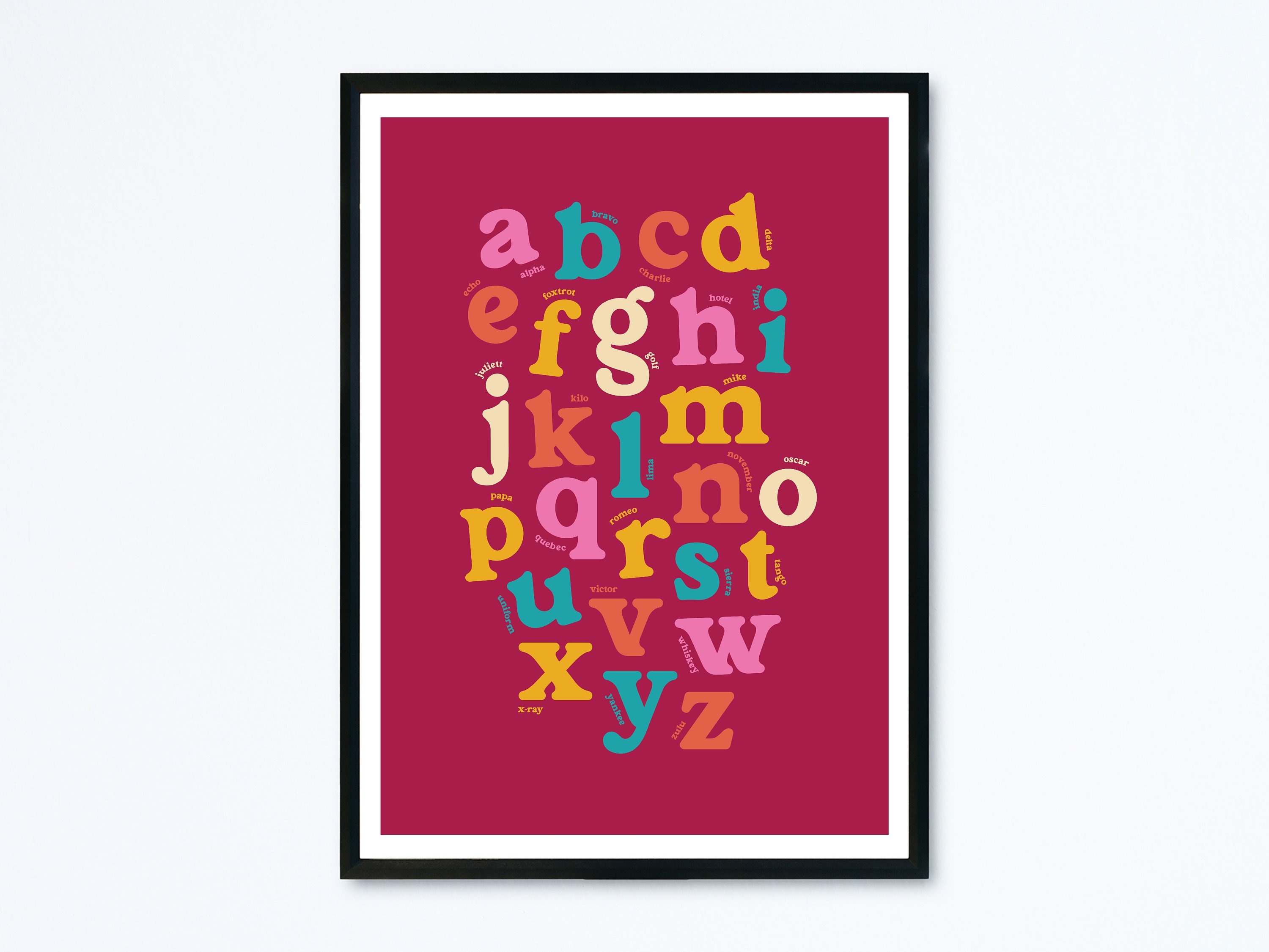 Police Phonetic Alphabet Chart Police Wall Art Gift For Etsy Singapore ...