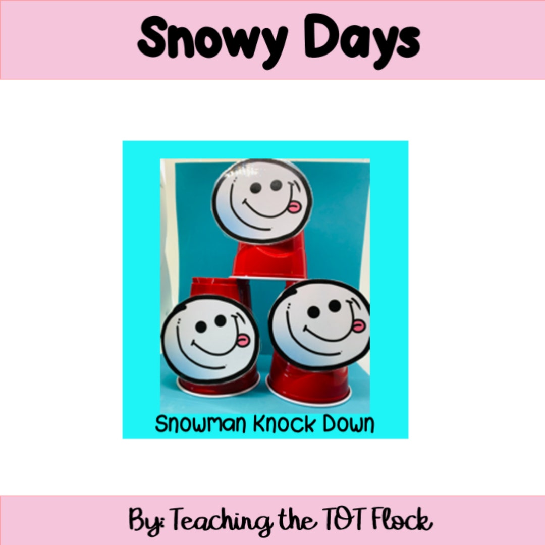 Snowy Days Toddler Packet - Etsy